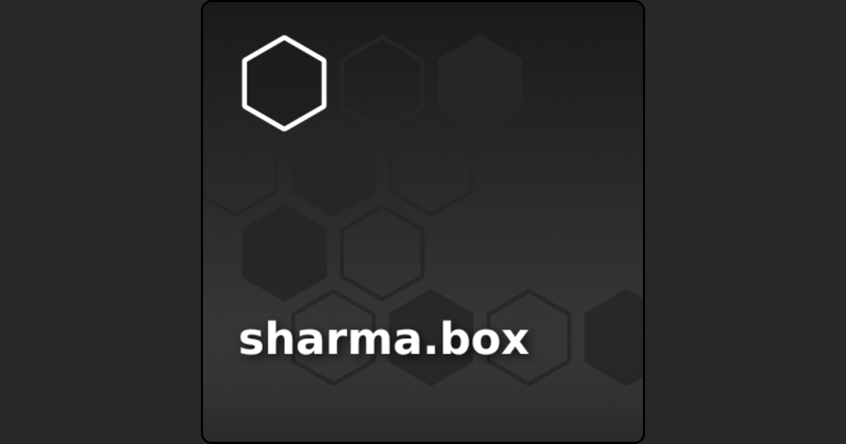 sharma.box - Profile | .box